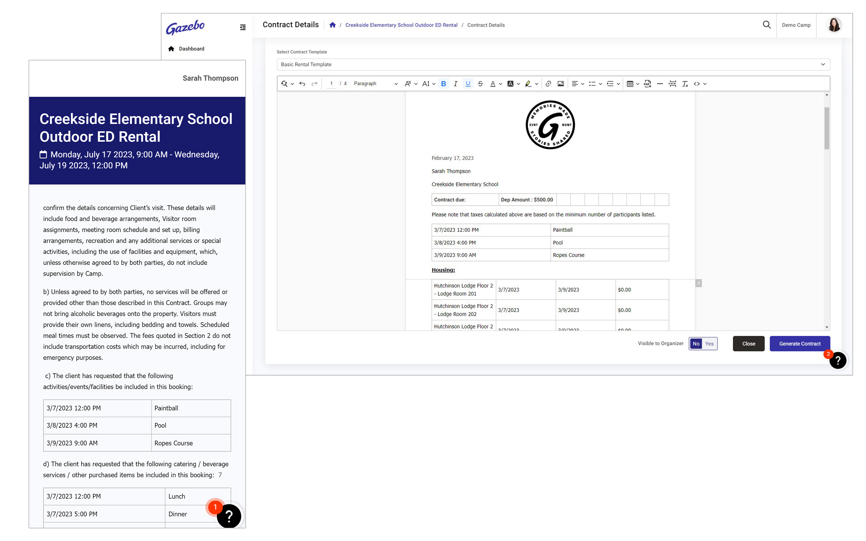Gazebo Event Management Platform