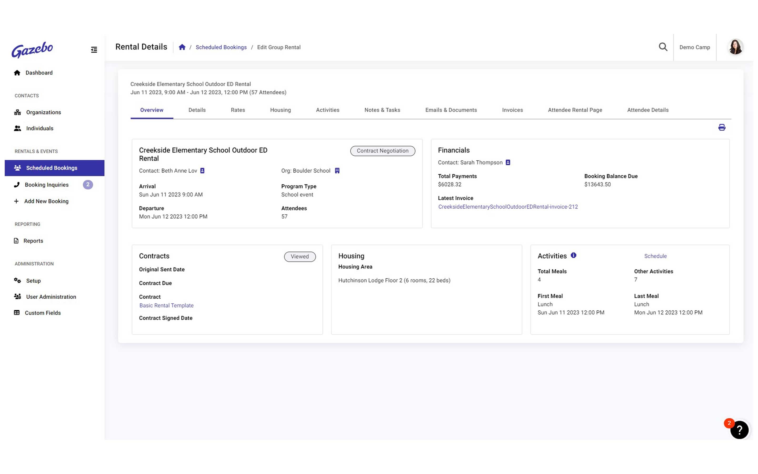 Gazebo Event Management Platform